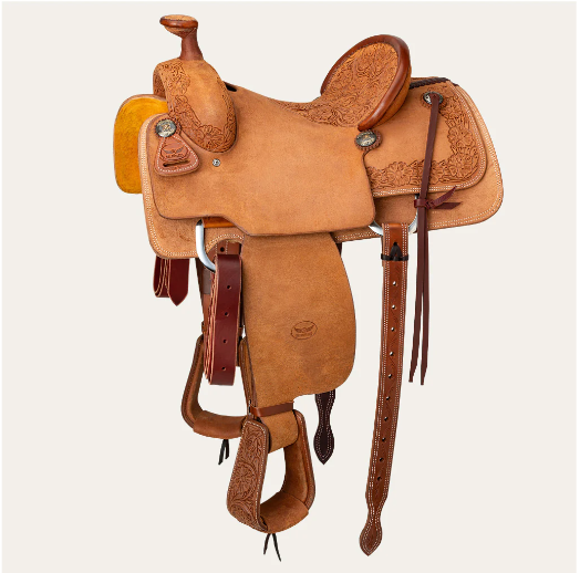 Relentless Roughout Roper Saddle — Rodeo Hard